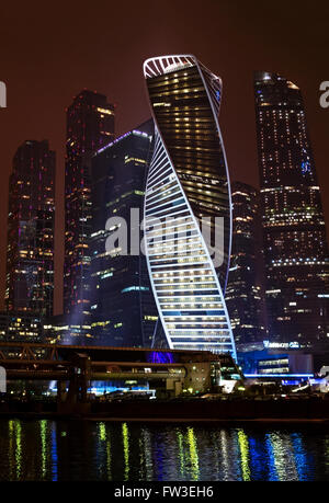Skyscrapers of Moscow City business center. Russia Stock Photo - Alamy