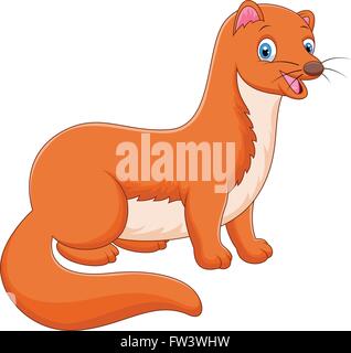cute cartoon weasel comic animal character Stock Vector Image & Art - Alamy