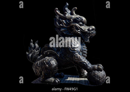 Dragon-headed unicorn called qilin or kylin is a mythical hooved ...