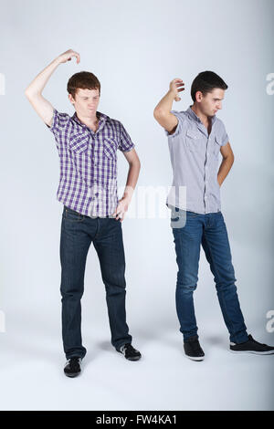 two funny boys fooling around Stock Photo - Alamy