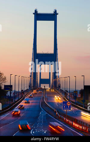 The old Severn Bridge at Chepstow Stock Photo - Alamy
