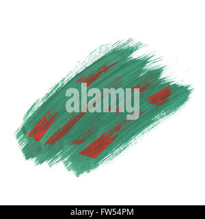 Red watercolor smear. Red smear isolated on white background Stock ...