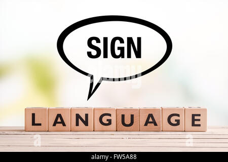 Braille language lesson sign made of cubes on a table Stock Photo - Alamy