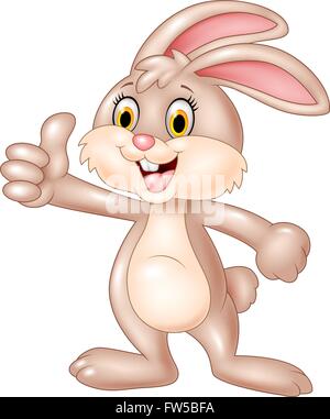 Adorable Rabbit Standing Up illustration Stock Vector Image & Art - Alamy