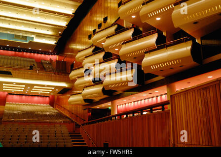 Interior of the Royal Festival Hall auditorium, London, following the ...