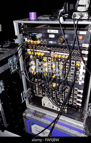 Backstage lighting control panel in the Theatre & Ballroom Stock Photo ...