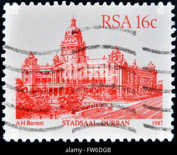 postage stamp Republic of South Africa RSA 2c featuring pouring gold ...