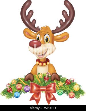 Cartoon green christmas ball with mascot plumber Stock Vector Image ...