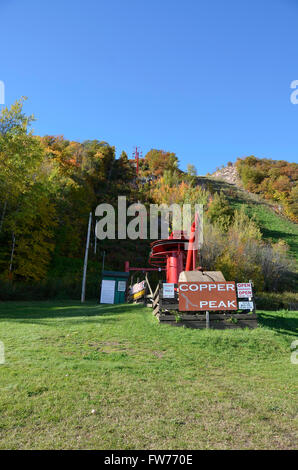 Copper Peak Ski Jump in Ironwood, Michigan Stock Photo - Alamy