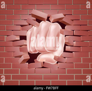 Fist hand smashing the ground vector image,Strong human hand punched a ...