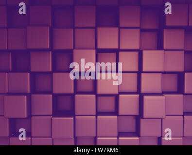 3D Cubes Chrome Digital Abstract Background Stock Photo - Alamy