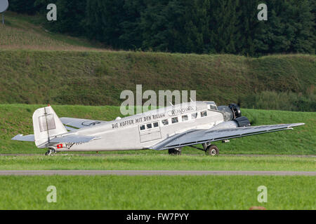 Junkers Ju-52 HB-HOY German trimotor transport aircraft operated by Ju ...