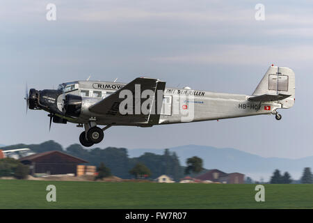Junkers Ju-52 HB-HOY German trimotor transport aircraft operated by Ju ...
