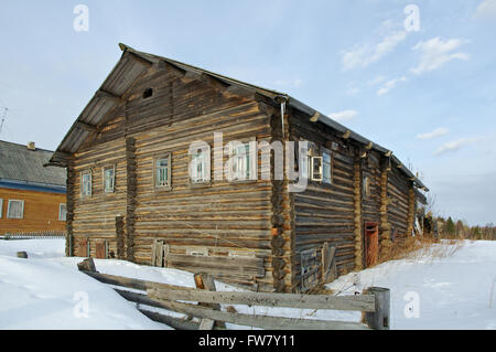 Russian village . Pinega District. Arhangelsk region. Russia Stock ...