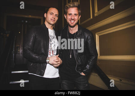 March 31, 2016 - Sigma duo, Cameron Edwards and Joe Lenzie, pose Stock ...