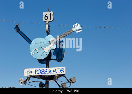 USA Mississippi Clarksdale The Crossroads of highway 61 and 49 Stock ...