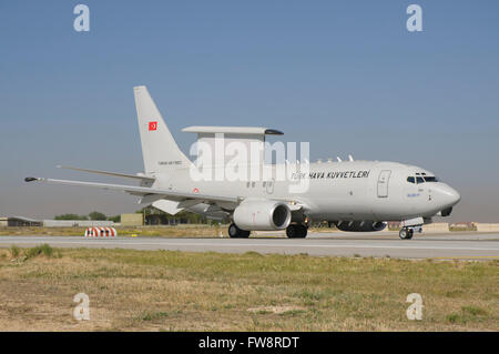 Turkish Air Force E-7 AWACS aircraft during Exercise Anatolian Eagle ...