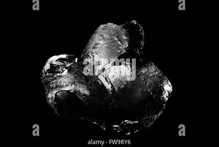 Ice cubes - real ice with black background (no Plastic Stock Photo - Alamy