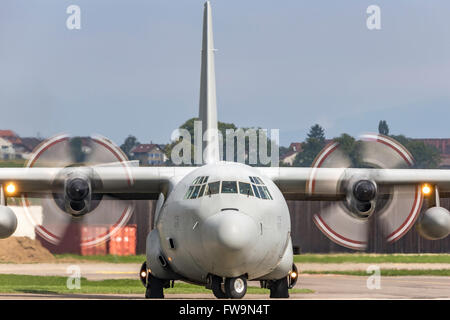 Lockheed C-130 (L-100-30) Hercules transport aircraft from the United ...