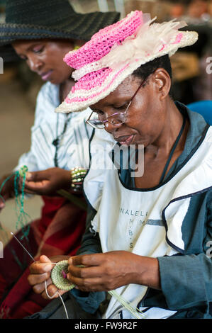 Basotho hats, Maseru, Lesotho Stock Photo - Alamy