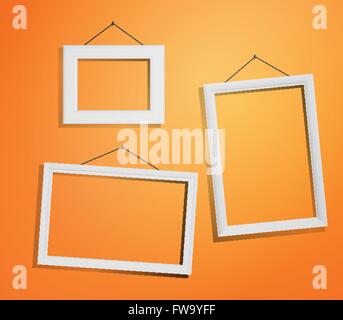 Rectangle rope frame for photo or picture in retro yacht style. Design ...