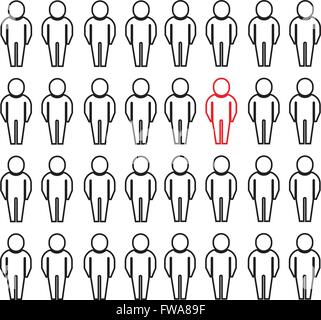 people icon think different Illustration design Stock Vector Image ...