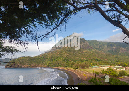 French Polynesia, Hiva Oa: Beach of Hanatekuua Stock Photo - Alamy