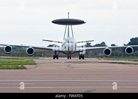 A Sentry AEW Mk 1 AWACS aircraft at RAF Waddington, Lincolnshire ...