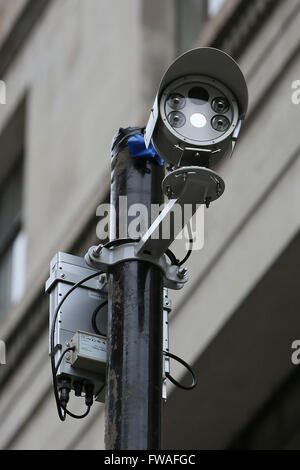Automatic number plate recognition or ANPR warning sign UK Stock Photo ...