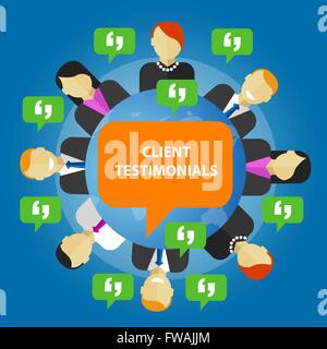 Testimonials, customers feedback review about quality of product vector ...