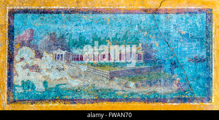 Fresco in Pompeii Stock Photo - Alamy