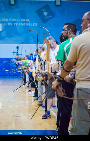 indoors archery match Stock Photo - Alamy