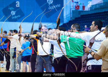 indoors archery match Stock Photo - Alamy