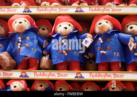 Childs soft toy, Paddington Bear, possibly lost passenger, in airplane ...