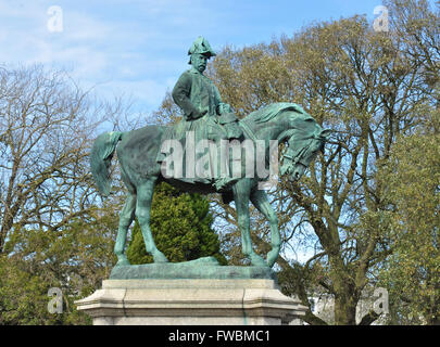 The Redvers Buller monument. A bronze equestrian statue of General Sir ...
