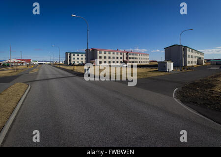 The abandoned Nato base in Keflavik, Iceland. Part of the base is being ...