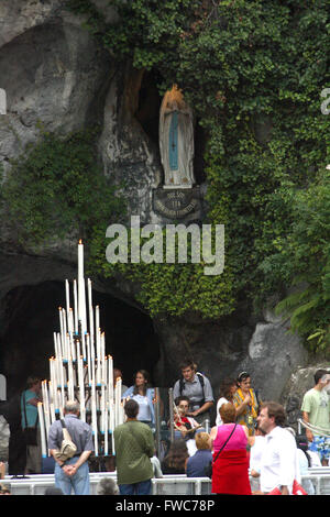 Grotto with statue of the Virgin Mary and The Immaculate Conception at ...