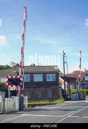 Signal Box Level crossing, Driffield East Yorkshire UK UK Stock Photo ...