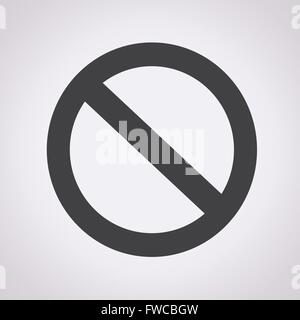 blank ban icon Stock Vector Image & Art - Alamy