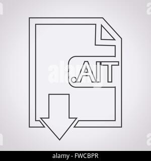 Image File type Format AIT icon Stock Vector Image & Art - Alamy