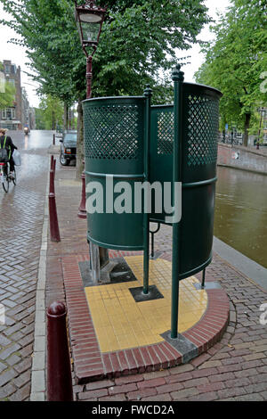 An outdoor public urinal in the centre of Bruges (Brugge), Belgium ...
