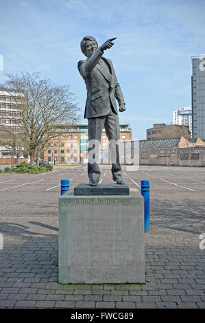 Soccer - Sir Bobby Robson Tribute - Portman Road. A statue of Sir Bobby ...