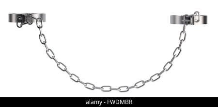 Cuffs with chain Stock Photo - Alamy