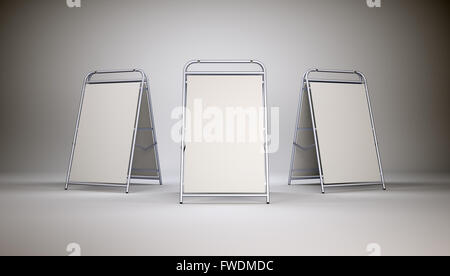 Small blank stands Stock Photo - Alamy