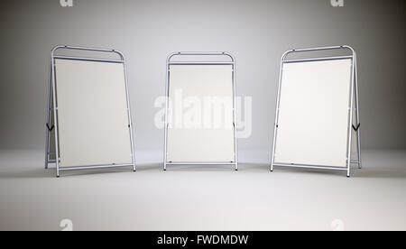 Small blank stands Stock Photo - Alamy