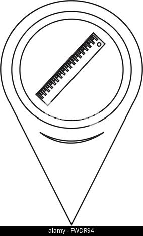 Map Pointer Ruler Icon Stock Vector Image & Art - Alamy