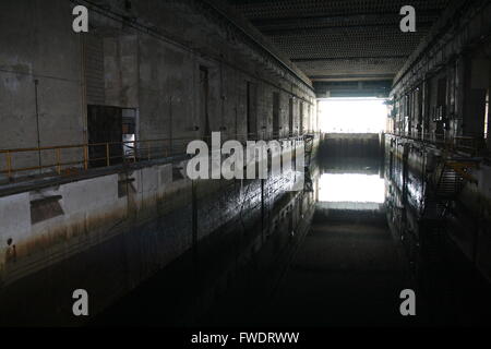 Keroman Submarine Base, at Lorient, France, built for German U-boats ...