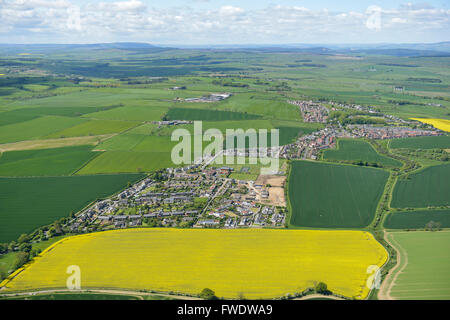 An aerial view of the village of Shilbottle and surrounding ...