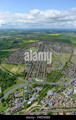 An aerial view of the district of Deneside, Seaham, County Durham Stock ...