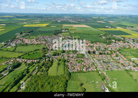 An aerial view of the village of Nafferton and surrounding East ...
